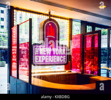 New York 1980s, Rockefeller Center Plaza, flags from all the United ...