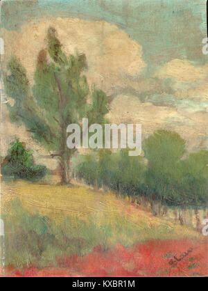 Slava Raškaj - Padina s velikim stablom Stock Photo - Alamy