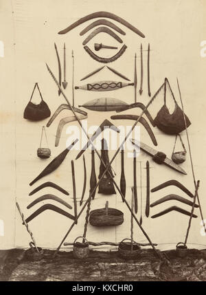 Victorian Aboriginals’ war implements, Coranderrk Stock Photo - Alamy