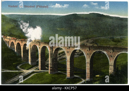 Viaduct with freight train Hetzdorf. Viaduct with freight train Stock ...