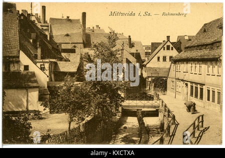 Buildings in Mittweida, 1921, Landkreis Mittelsachsen, Mittweida, Blick ...