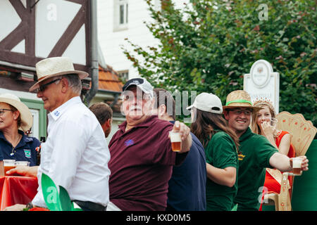 This image captures the 449th Wanfrieder Vogelschießen in 2017, a ...