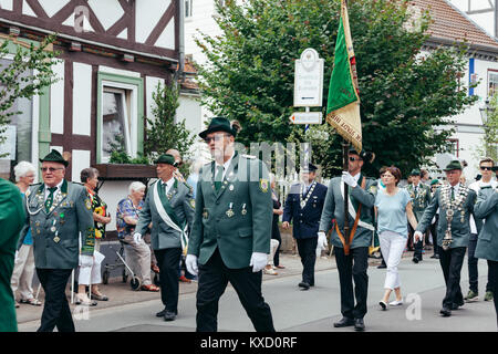 The 2017 Wanfrieder Vogelschießen, a traditional German shooting ...