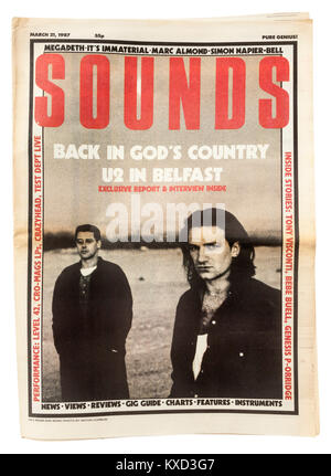 British 'Sounds' weekly music newspaper from 25th June 1983, featuring ...