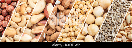 collage with nuts Stock Photo - Alamy