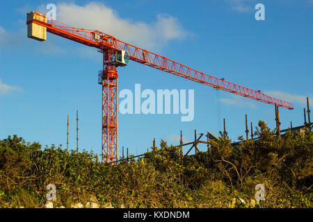 An example of a Static Tower Crane in use on a construction project at ...