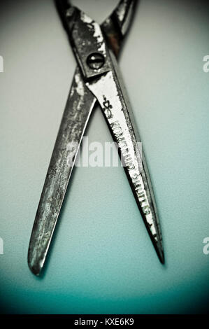 Scissors on plain background Stock Photo - Alamy