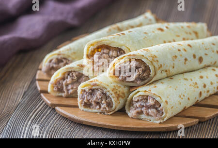 Crepes with tuna Stock Photo - Alamy