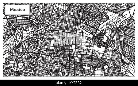 Urban vector city map of Mexico City, Mexico Stock Vector Image & Art ...