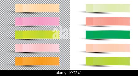 Realistic sticky note with shadow. Green paper. Message on notepaper ...