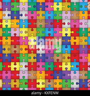 Jigsaw puzzle pieces pattern background., geometric square template ...