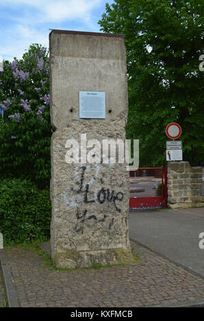 A photograph showing the remnants of a street in Genonvaux near Verdun ...