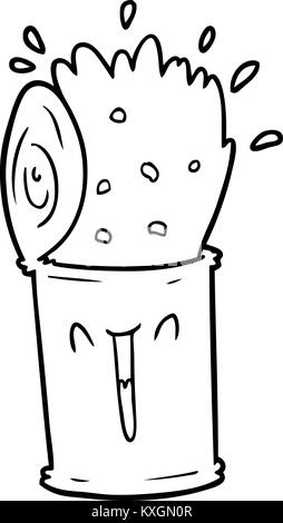 cartoon happy exploding soup can Stock Vector Image & Art - Alamy