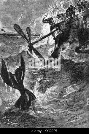 'Robur the Conqueror' is an illustration by Léon Benett, created for ...