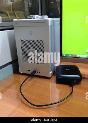 Photo taken on March 24, 2021 shows a view of the Gaza City skyline ...