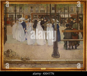 Jules Adler’s 'Printemps de Paris' (1923) features a detailed scene ...