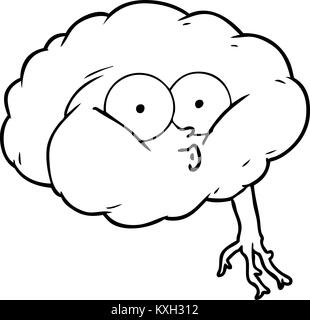 cartoon impressed brain Stock Vector Image & Art - Alamy