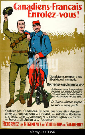 A recruitment poster from World War I encouraging Americans to enlist ...