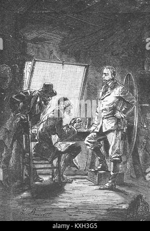 A scene from 'The Vanished Diamond,' a work by Léon Benett. This ...