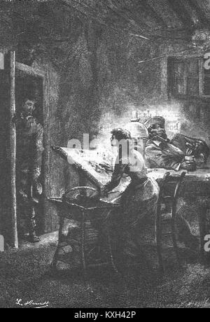 'The Vanished Diamond' is a work by Léon Benett, illustrating a scene ...