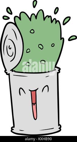 cartoon happy exploding soup can Stock Vector Image & Art - Alamy