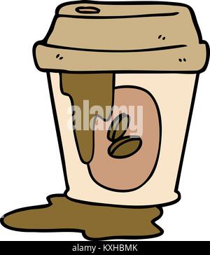 freehand drawn cartoon coffee cup Stock Vector Image & Art - Alamy