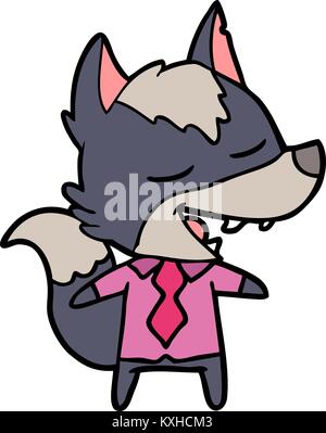 cartoon office wolf laughing Stock Vector Image & Art - Alamy