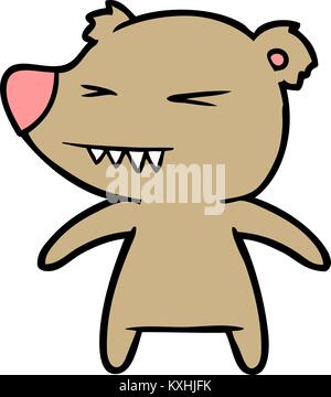 angry cartoon bear Stock Vector Image & Art - Alamy