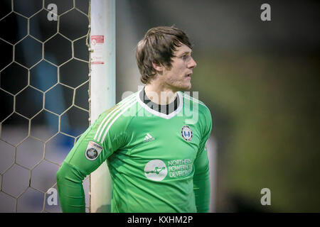 Halifax goalkeeper Sam Johnson during the Vanarama National League ...