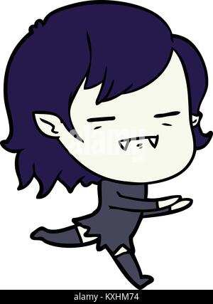 cartoon undead vampire girl running Stock Vector Image & Art - Alamy