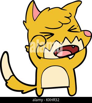 angry cartoon fox rubbing eyes Stock Vector Image & Art - Alamy