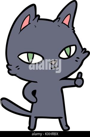 cartoon cat staring Stock Vector Image & Art - Alamy