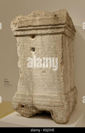 This epitaph, dating from the Roman Empire period, commemorates ...