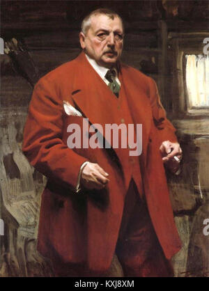 Self-portrait in red 1915 by Anders Zorn Stock Photo - Alamy