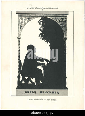 Anton Bruckner silhouette Otto Böhler Stock Photo - Alamy