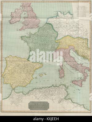 "Orbis Romani pars Occidentalis". Roman Empire western part. D'ANVILLE ...