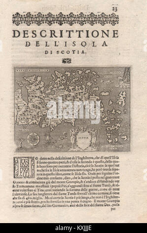 Descrittione dell' Isola di Scotia. PORCACCHI. Scotland & its islands ...