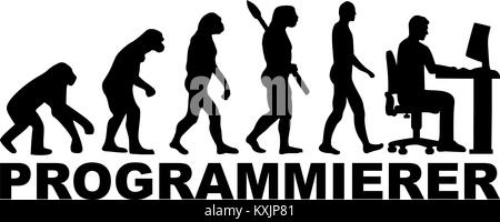 Programmer developer silhouette evolution Stock Vector Image & Art - Alamy