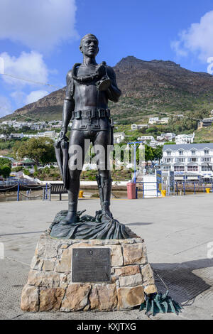 Standby Diver statue in honour of South African Navy divers at Simon's ...