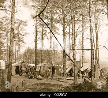 Brandy Station, Virginia. Telegraph Corps camp. Civil war photographs ...