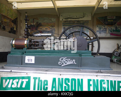 Stationary engine on display at Lincoln steam Stock Photo - Alamy