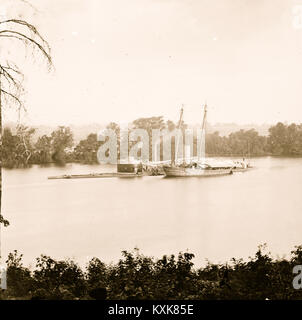 U.S. Civil War monitor Canonicus, c1907. One of nine Canonicus-class ...