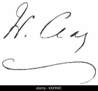 Henry Clay signature Stock Photo - Alamy