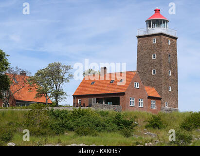 Svaneke Lighthouse on Bornholm, Denmark Stock Photo - Alamy
