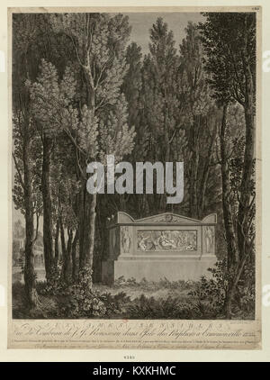 Tomb of Jean-Jacques Rousseau in Ermenonville, Renaud, Jean-Martin ...
