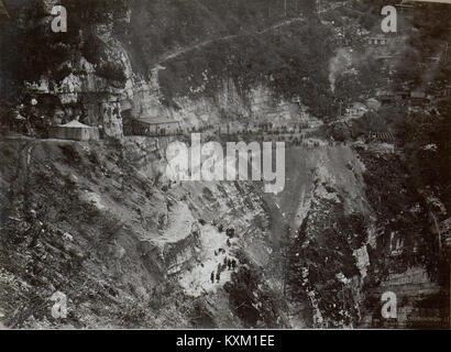 Photograph documenting the construction of Barricatastraße, showing ...