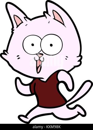 funny cartoon cat jogging Stock Vector Image & Art - Alamy
