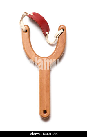 Gorgeous slingshot from oak tree, isolated on white background Stock ...