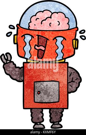 cartoon crying robot Stock Vector Image & Art - Alamy