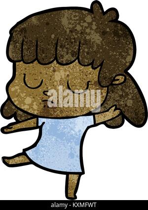 cartoon indifferent woman dancing Stock Vector Image & Art - Alamy